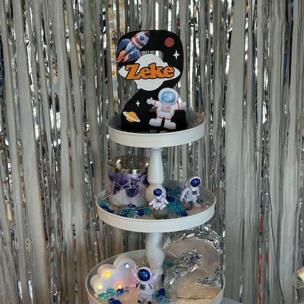 Outer Space Numbers, Outer Space Birthday Decor, Astronaut Birthday ...