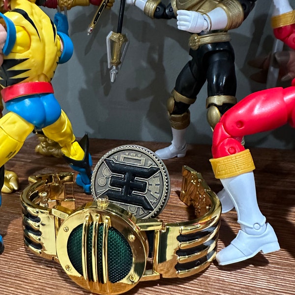 Gold Communicator Power Bracelet Ranger Cosplay - Etsy