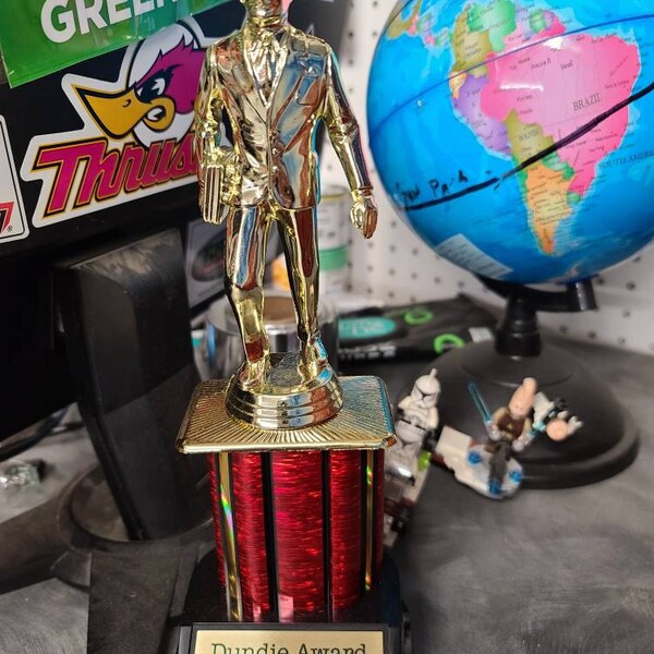 The Dundie Award,the Office TV Show, Dundie Award Trophy,michael Scott ...