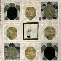 PDF Pattern - Sea Turtle Quilt Block Pattern, Traditional Quilt Block ...