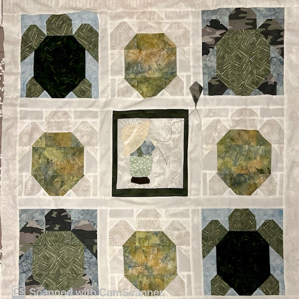 PDF Pattern Little Ducky Quilt Block Pattern, Traditional Quilt Block ...