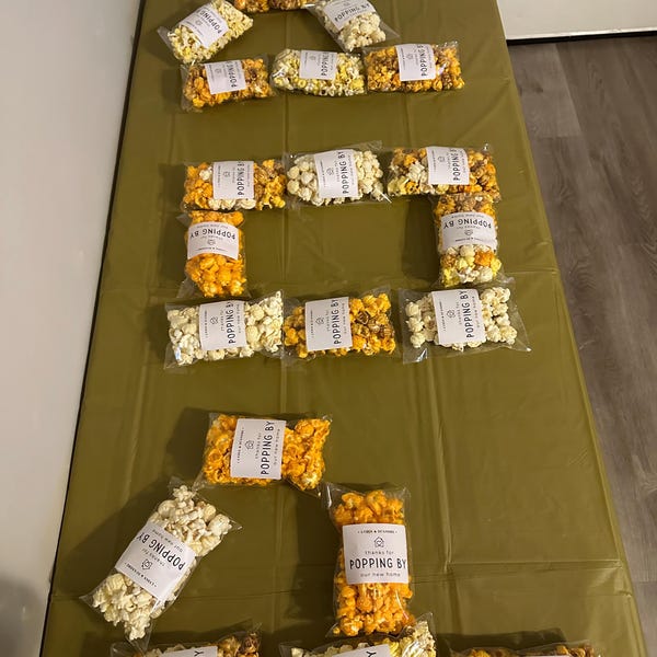 Thanks for Popping by Housewarming Party Favors Personalized Popcorn ...