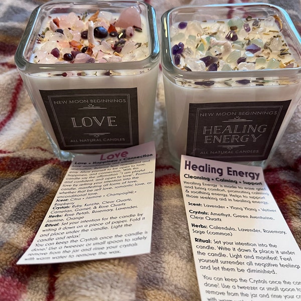 Healing Energy Candle - Negative Energy Cleansing - Soy Aromatherapy ...
