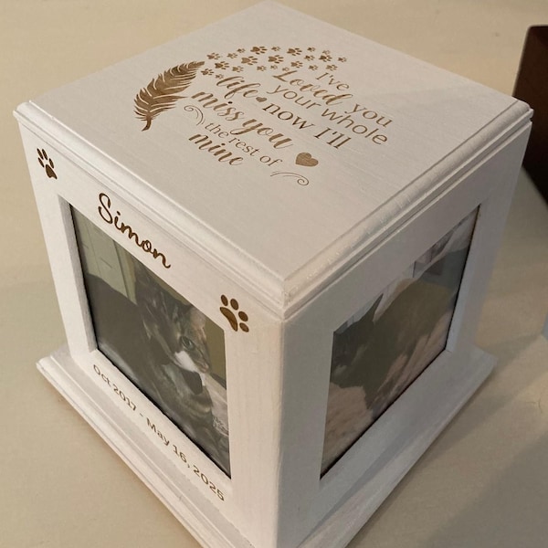 Large Pet Memorial Shadow Box, Dog Shadow Box, Dog Memorial , Pet Urn ...