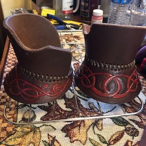 Leather Demi Gauntlet Pattern / Viking Knotwork - / SCA / Larp ...