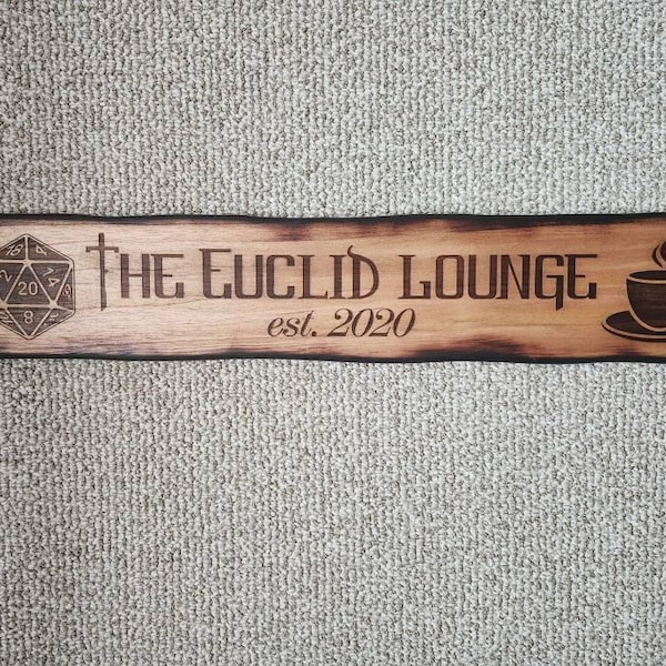Personalized Rustic Dnd Wood Sign - Dungeons and Dragons - Roll for ...