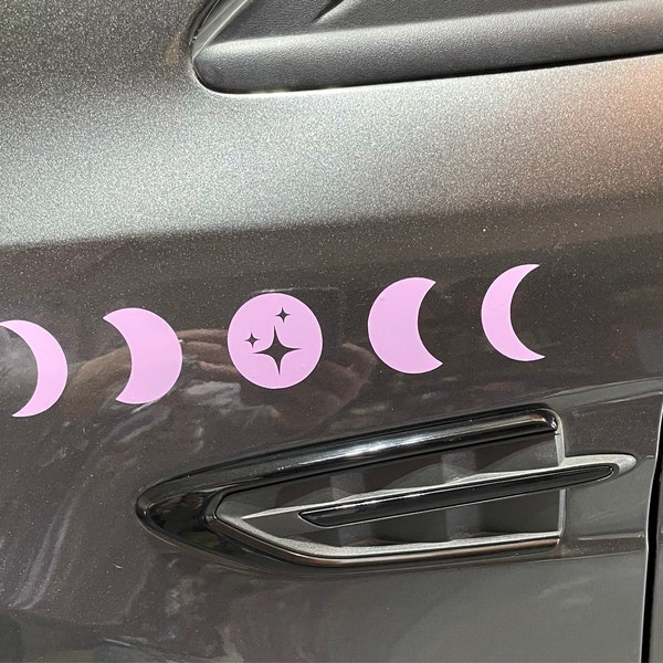Holographic Moon Phase Decal, Moon Car Decal, Astrology Decal, Witchy ...