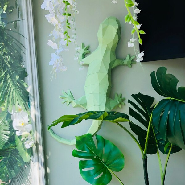 Salamander Papercraft, 3D DIY Gift, Paper Craft Lizard, 3D Origami ...