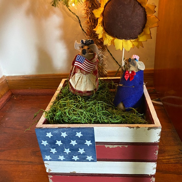Primitive Patriotic Mice - Etsy