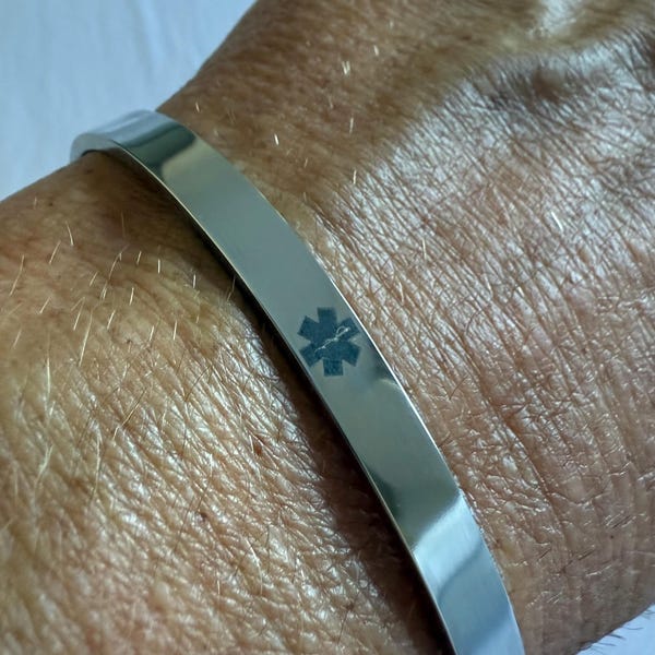 QR Code Cuff Bracelet, Engraved Jewelry, Secret Message Jewellery ...