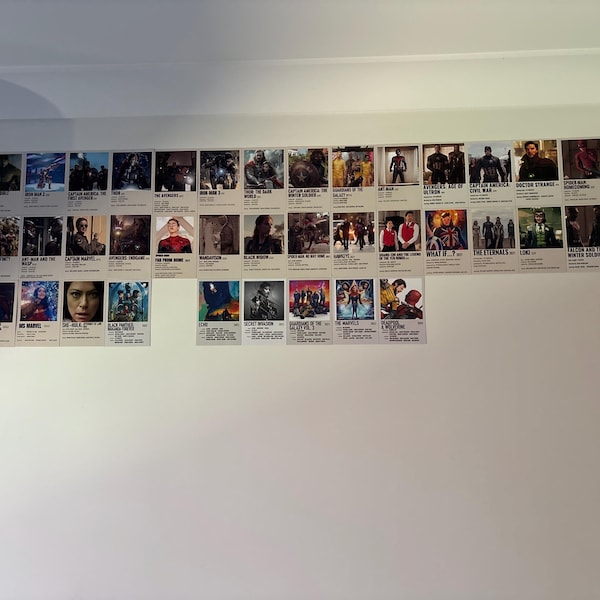 Marvel MCU Mini Poster Prints, Movies and TV Shows (6x4inch), *physical ...