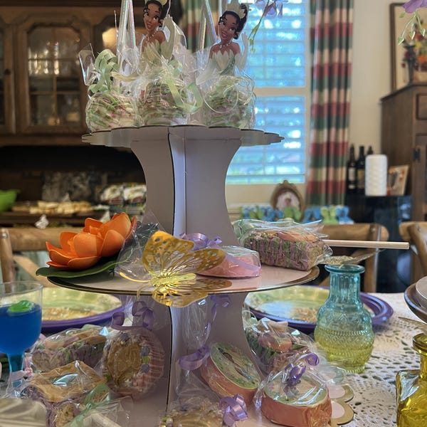 Princess Tiana Cake Pops, Princess Party, Party Favors, Tiana Party ...