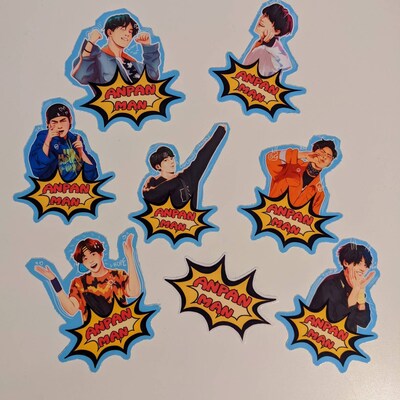 Anpanman Vinyl Sticker Set - Etsy