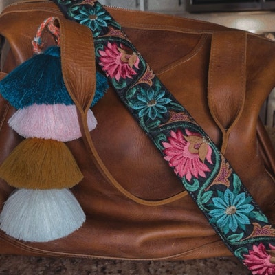 Embroidered Purse Strap Crossbody Strap for Purses Handbag Boho Bag ...