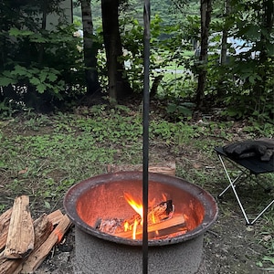 HAND FORGED Campfire Squirrel Cooker Fire Irons - Etsy