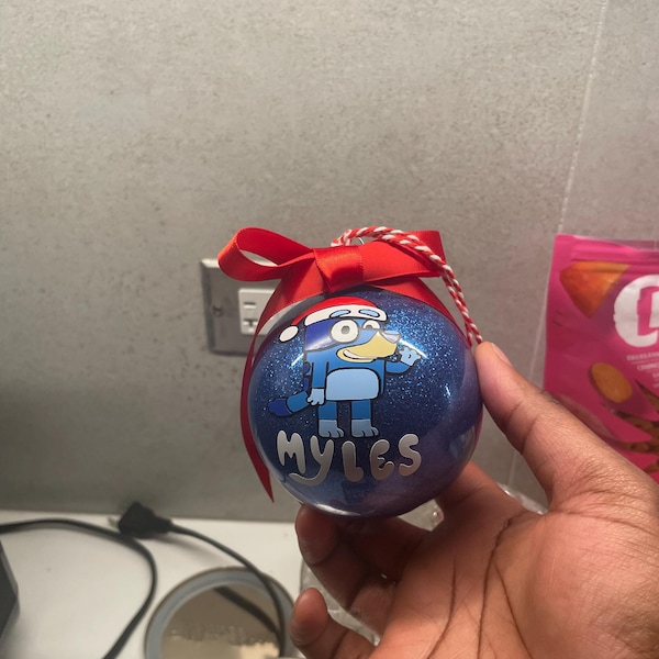 Bluey Christmas Ornament - Etsy