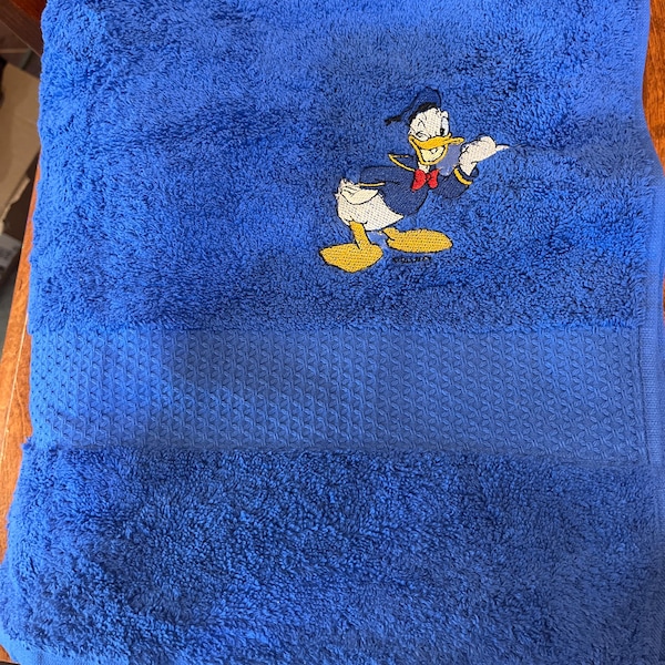 Donald Duck Fans Face, Hand, Bath, Sheet Towel Set Gift - Etsy
