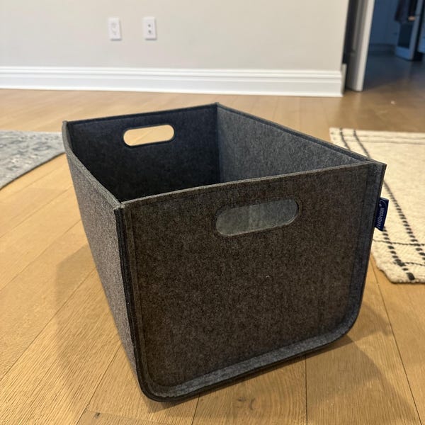 Felt Storage Box / Felt Storage Basket / Long Strong Storage Basket ...