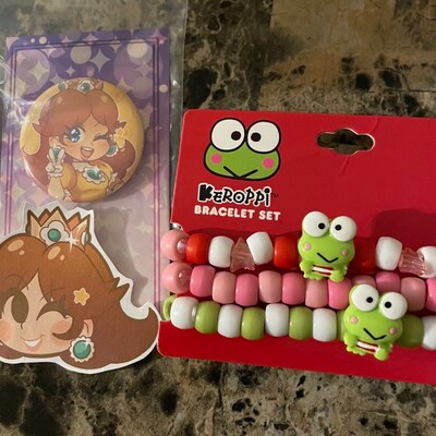 1.5 Princess Peach, Daisy, Rosalina and Pauline Buttons Super Mario ...