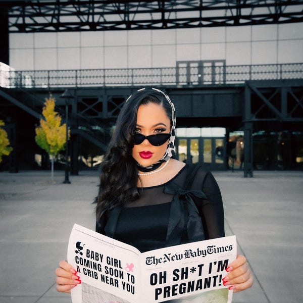 Newspaper Pregnancy Announcement, Baby Arriving Reveal in Digital ...