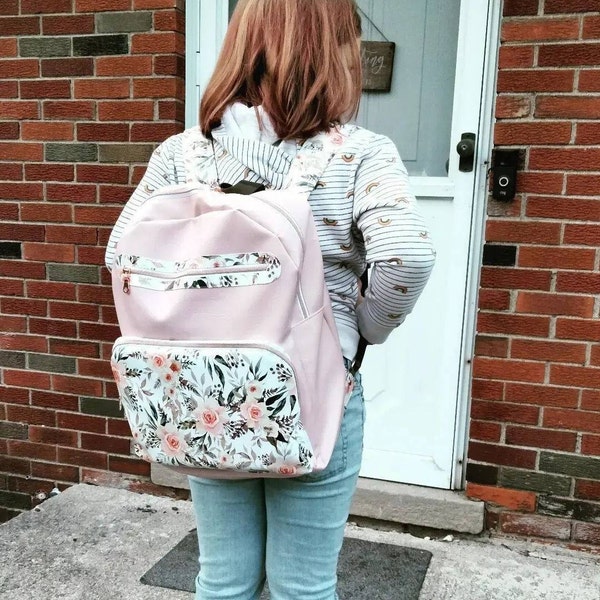 Elina Backpacks (2 Sizes) PDF Sewing Pattern, School Backpack Pattern ...