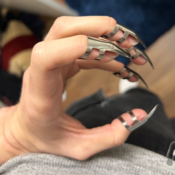 10 Dragon Claws, Long Claws, Sharp Claws, Stiletto Nails, Stiletto Ring ...