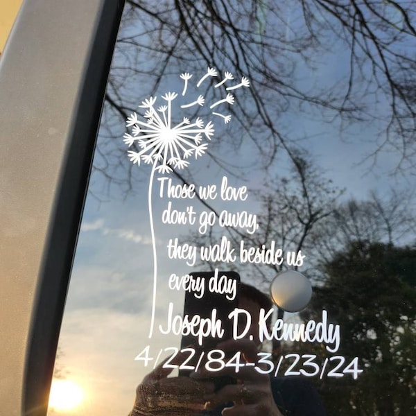 In Memory Car Decal, Memorial Car Decal, in Loving Memory Car Decal ...