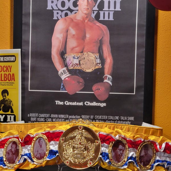 ROCKY BALBOA RING Magazine Award World Heavyweight Championship Title ...