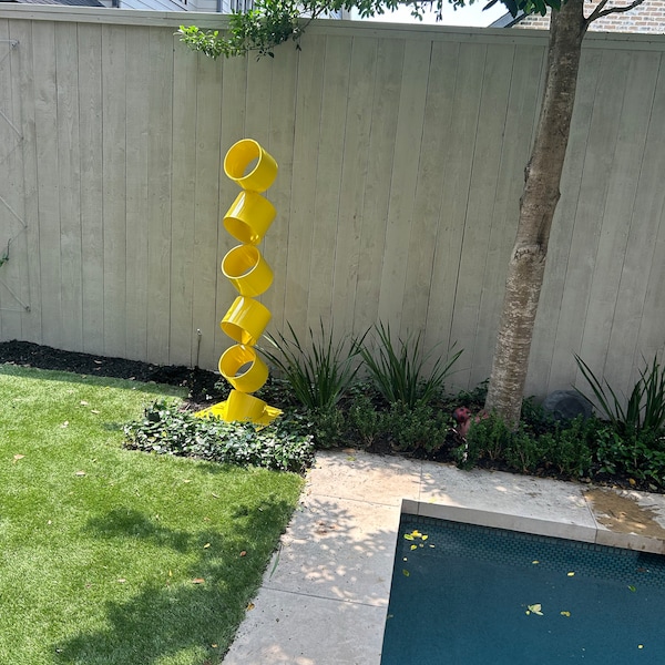 Modern Industrial Metal Plant Stand Accent Pedestal Sokol Table Mid ...