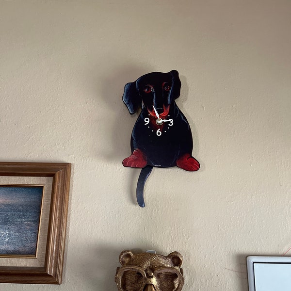 Sister Mary Meow Mini Cat Clock With Swinging Tail - Etsy