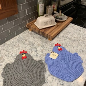 Chicken Potholder Chicken Trivet Easter Decoration Kitchen - Etsy