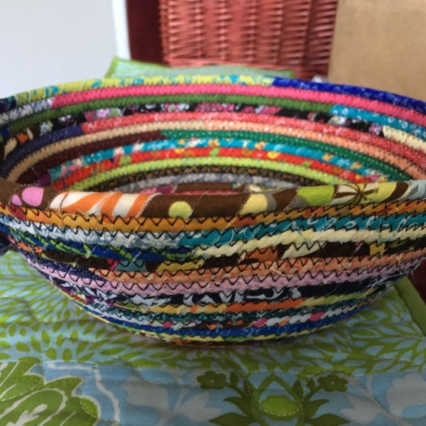 Halloween Coiled Rope Bowl, Black Bat Rope Basket, Decorative Halloween ...