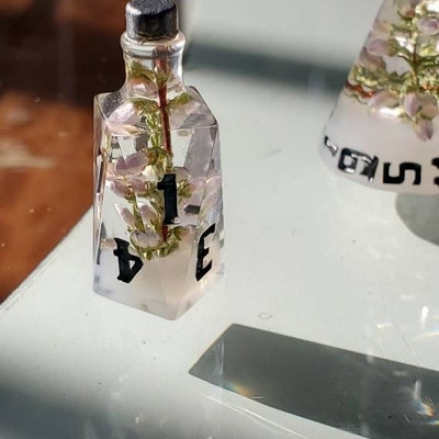 Terrarium Dice Flower Dnd Sharp Edges Dice Set, Plant Druid Dice ...