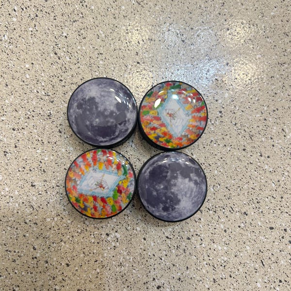 Pair of Moon Ear Plugs Gauges (buy 2 Pairs, Get 1 Pair Free!) 18g, 16g ...
