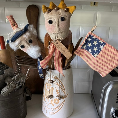 Primitive Christmas Scrooge Doll, Handmade Scrooge Doll, Christmas ...