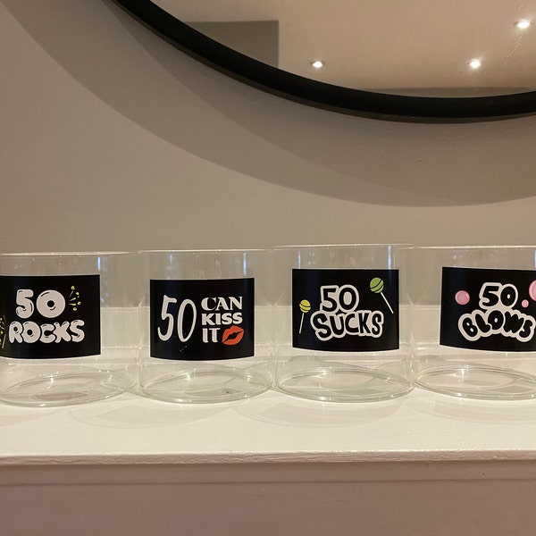 50th Birthday PRINTABLE Decorations 50 Sucks 50 Blows 50 Can Kiss It 50 ...