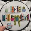 Bookshelf Embroidery PDF Pattern & Stitch Guide - Etsy Canada