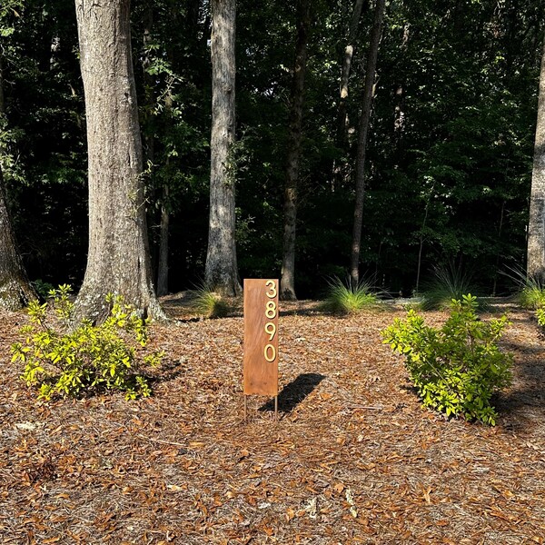 Oak Knoll Yard Sign, 4h Numbers, Vertical, Sign on Stakes, Address ...