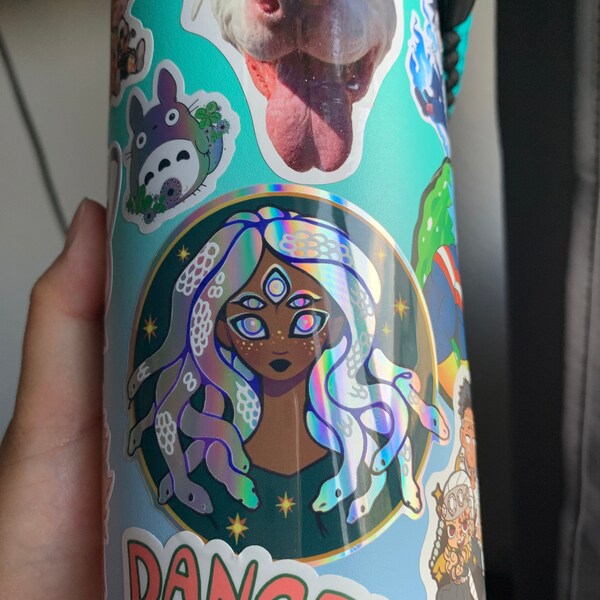 Holographic Medusa Sticker - Etsy