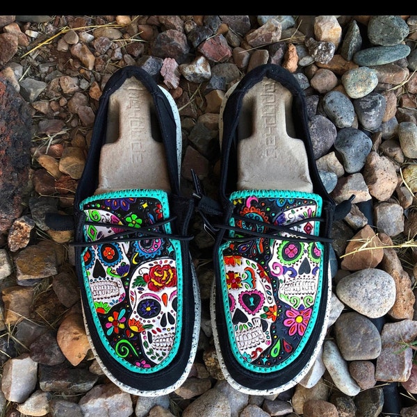 Western Tooled Leather Flaming Spade, Longhorn and Turquoise Jewelry ...