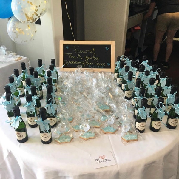 Little Prince Baby Shower Party Favors, Royal Prince Theme Favor Gift ...