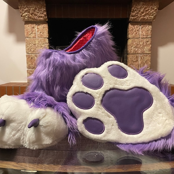 Custom Fursuit Feet Paws: Digitigrade, Indoor/outdoor, Any Color - Etsy