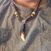 Large Wolf Tooth Necklace Wolf Teeth Necklace Wolf Necklace Wolf Tooth ...