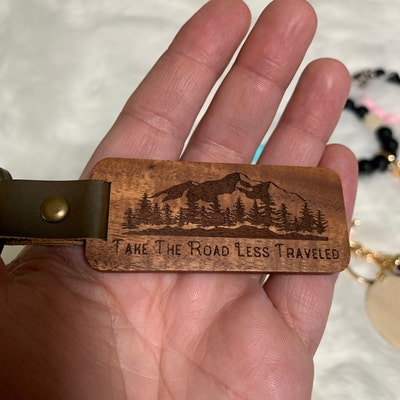 Glowforge SVG Keychains ADVENTURE Svg Files Laser Files Keychains Laser ...