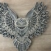 OWL Laser Cut File Multilayer 3d Owl Svg and Laser Cut Panels, 3d Laser ...