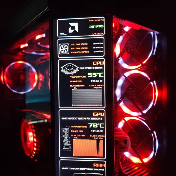 SENSORPANEL TEMPLATE AIDA64 480x1920 - Etsy