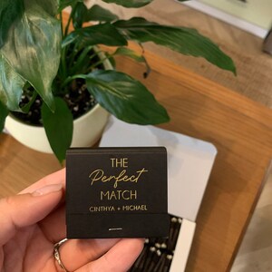 The Perfect Match Matchbooks Wedding Matchbook Wedding | Etsy