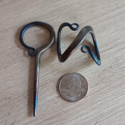 High Quality Hair Barrette, Hand Forged by Blacksmith. Hair Pin / Hair ...