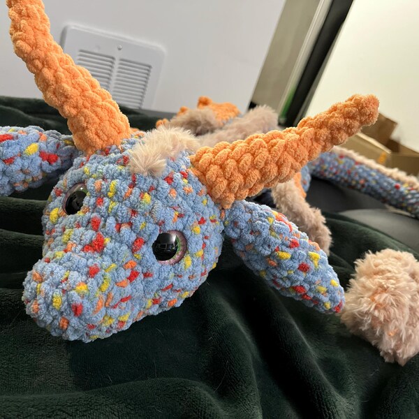 PDF PATTERN: Ren the Baby Dragon | Digital PDF Pattern | Crochet ...