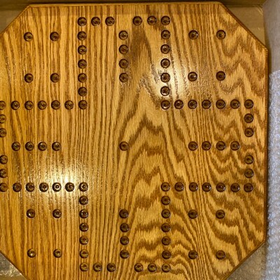 Handmade Oak Aggravation Board Game 6 Player Hexagon Board - Etsy